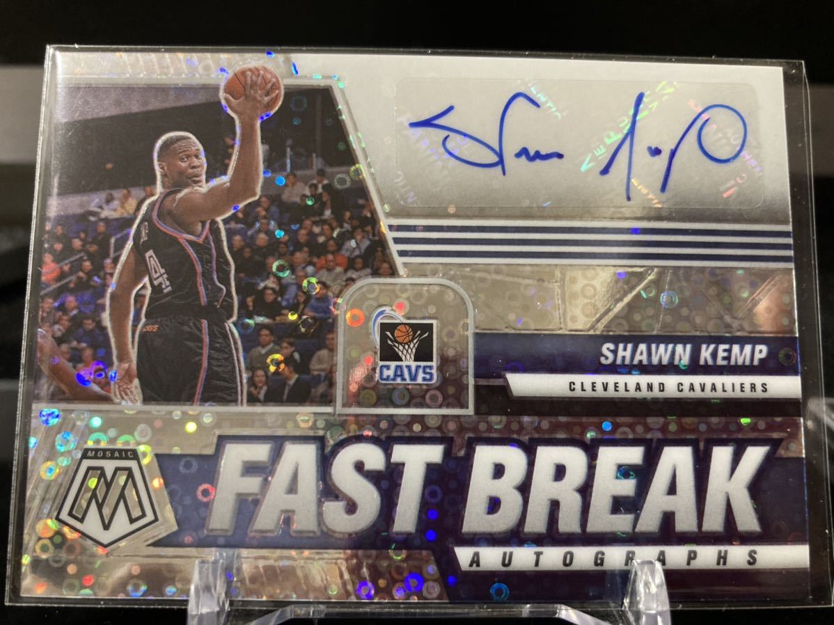 Shawn Kemp 2020-21 Panini Mosaic FastBreak Autographs NBA Basketball ...