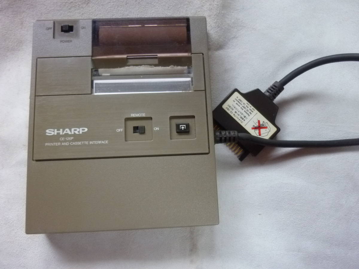 SHARP シャープ CE-126P ポケコン用プリンター 紙送り確認 ジャンク(ポケットコンピュータ)｜売買されたオークション情報、yahooの商品情報をアーカイブ公開 - オークファン ...