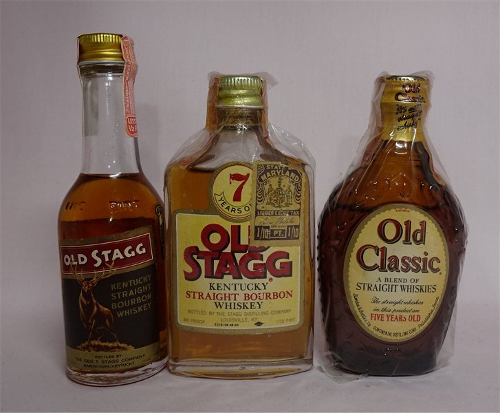 ミニチュア オールドバーボン Old Stagg/Old Classic 1940年代~ 3種類セット #1(バーボン)｜売買された ...