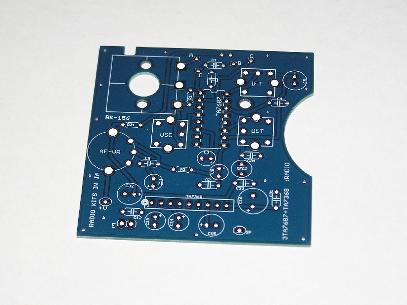 東芝IC TA7687 つくるスーパーヘテロダインラジオ基板 ：中級向け基板 RK-156(一般)｜売買されたオークション情報、yahooの ...