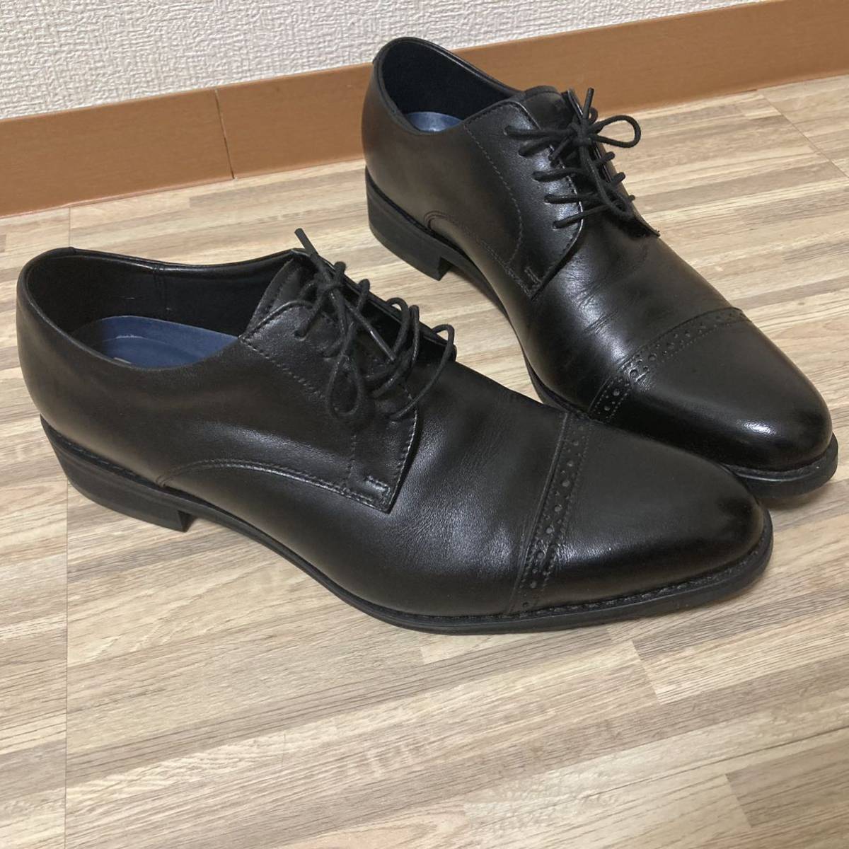 オリヒカ ビジネスシューズ 25.5センチ ORIHICA ビジネス靴 スポットフィットRunning KaRVO 外羽根 パンチキャップトゥ ...