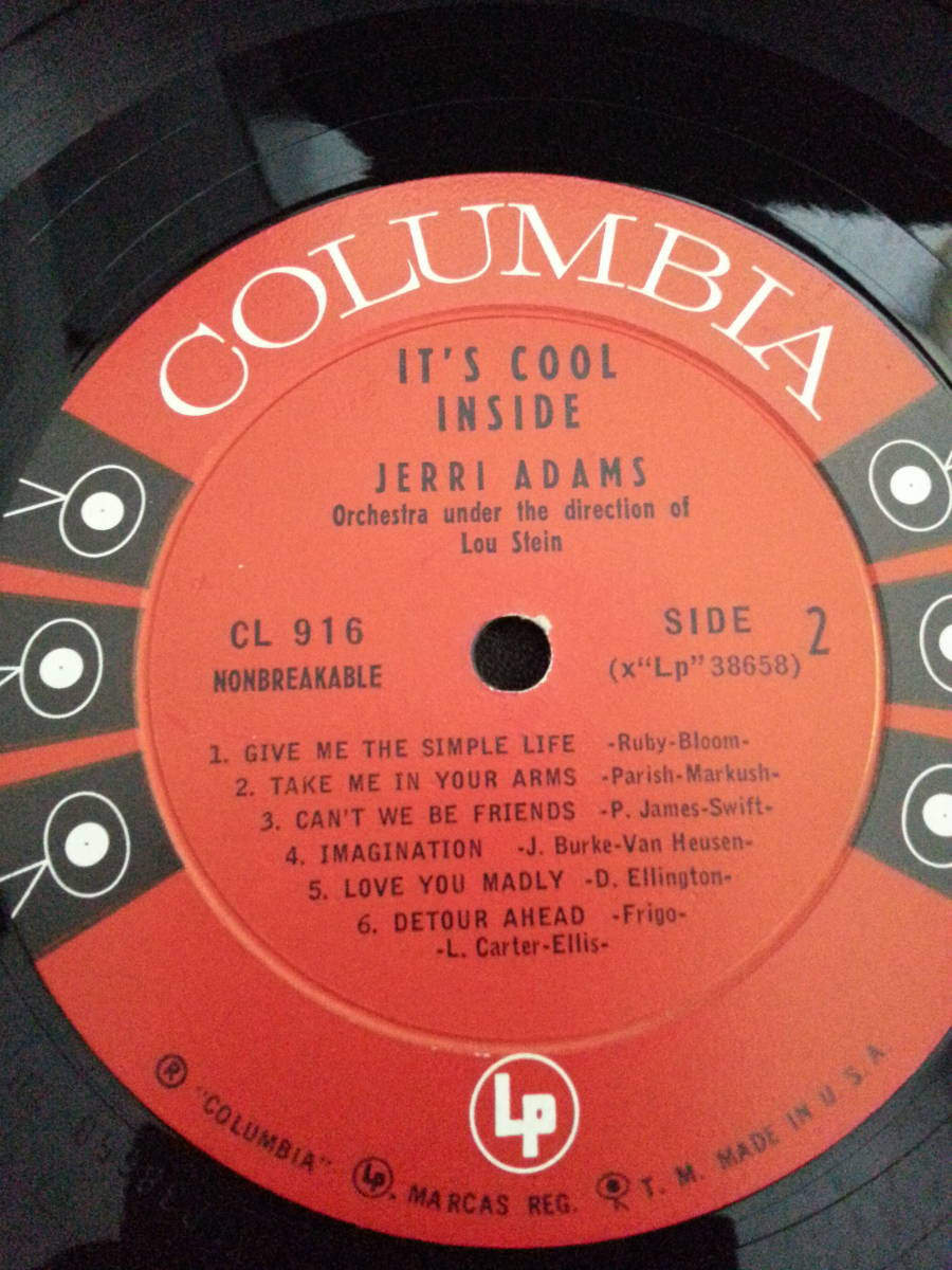 JERRI ADAMS / IT’S COOL INSIDE CL 916 USA LP(ジャズ一般)｜売買されたオークション情報、yahoo ...