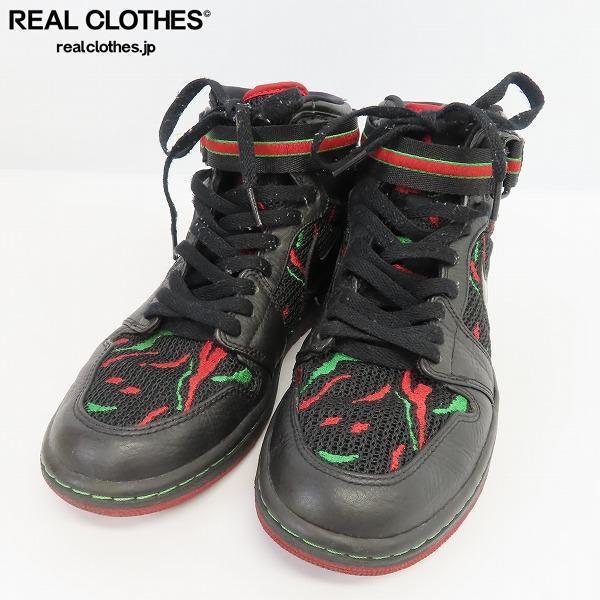 観賞用 NIKE/ナイキ AIR JORDAN/エアジョーダン 1 HIGH STRAP ATCQ スニーカー 342132-062/26.5 ...