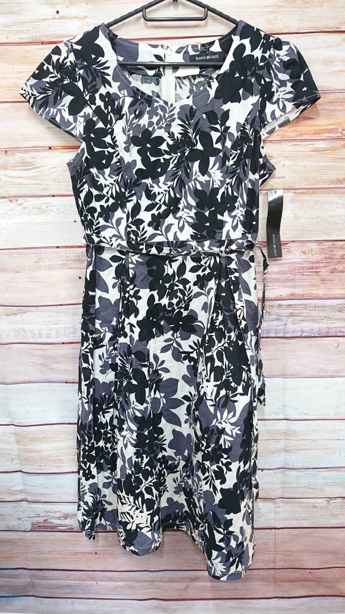 RANGMUSEE レディース ワンピース 花柄 ブラック×ホワイト×グレー 13AR(XLサイズ以上)｜売買されたオークション情報、yahooの商品情報をアーカイブ公開 - オークファン ...