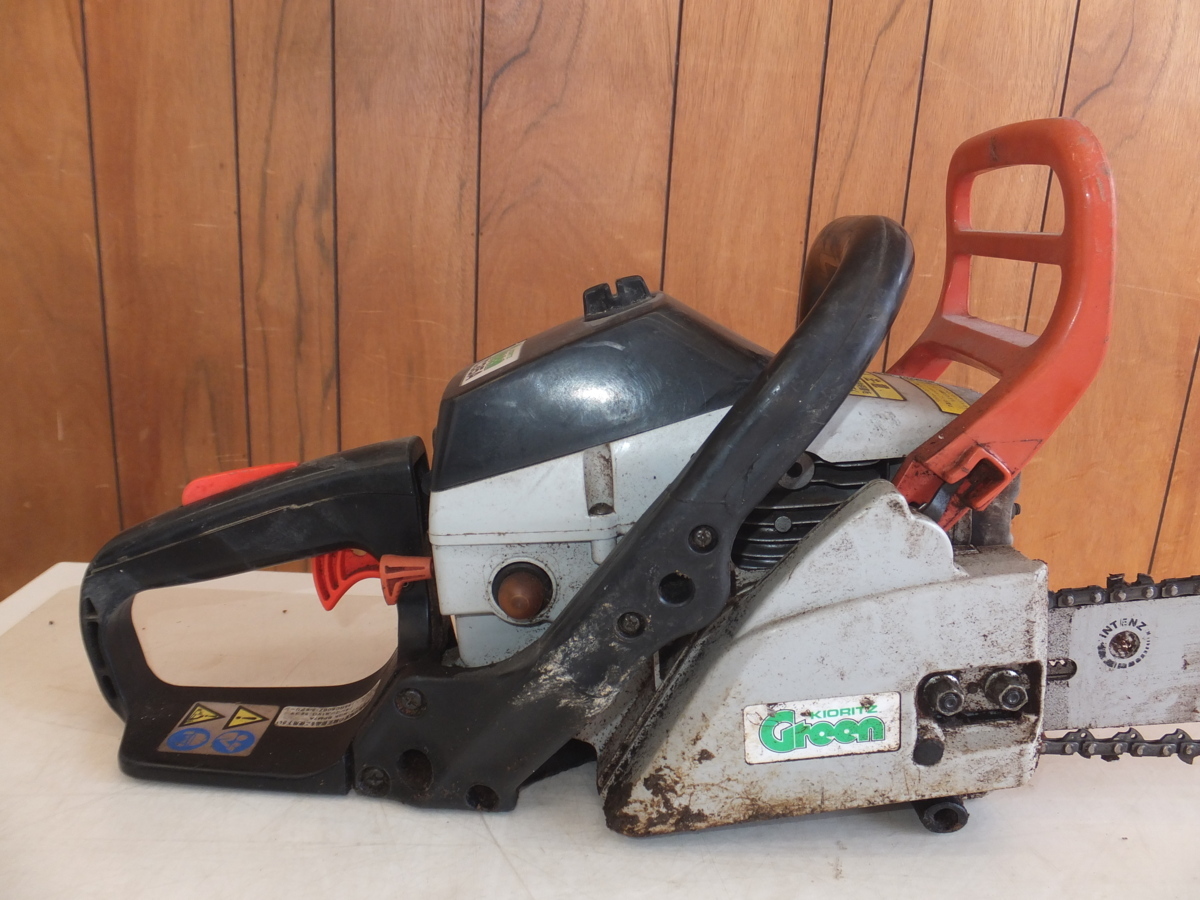 共立 KIORITZ エンジンチェーンソー Green GC35A Lスタート 現状品(チェーンソー)｜売買されたオークション情報、yahooの商品情報をアーカイブ公開 - オークファン ...