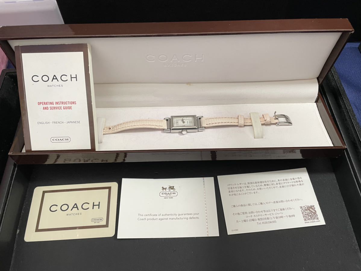 coach レディース腕時計 0820 7.858.876 不動 ケースその他付属品付き(コーチ)｜売買されたオークション情報、yahooの ...