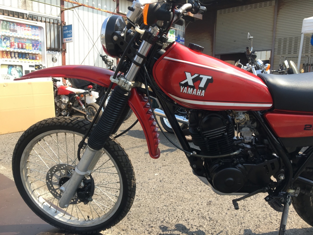 ヤマハ XT250 3Y5 実働 書付 フレームオフ オールペイント 12V化 ディスク シビエライト カスタム多数 VMX 林道 レストアに ...