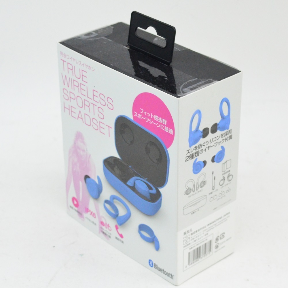FUGU ワイヤレスイヤホン FG-TWS-SPT01-BL ブルー Bluetooth5.1 最大約7時間 IPX6 イヤーフック2種類付属(イヤフォン)｜売買されたオークション情報 ...