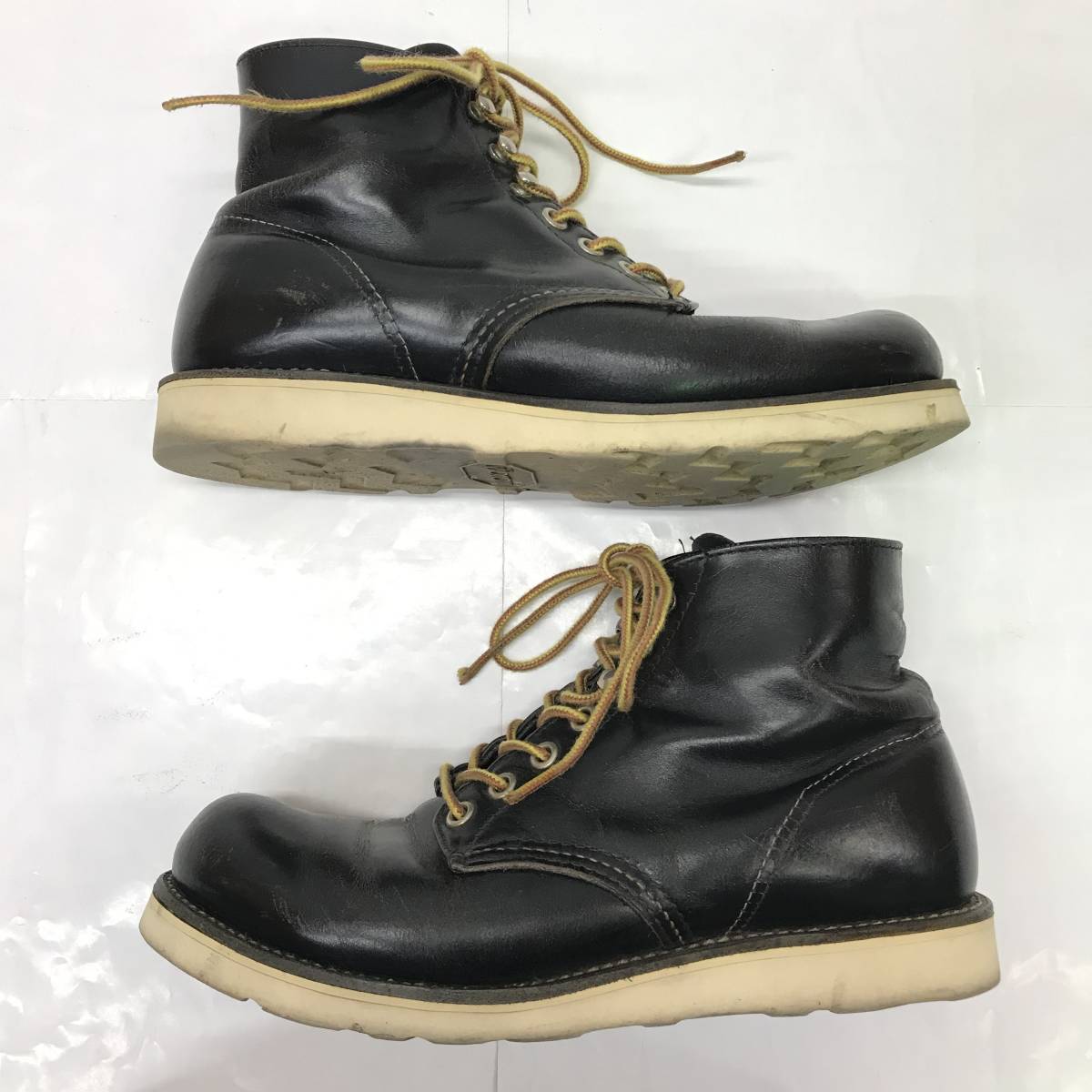 F984 レッドウィング ラウンドトゥ ブーツ ブラック 24cm 8165 RED WING ROUND TOE BOOTS 6インチ(6 ...