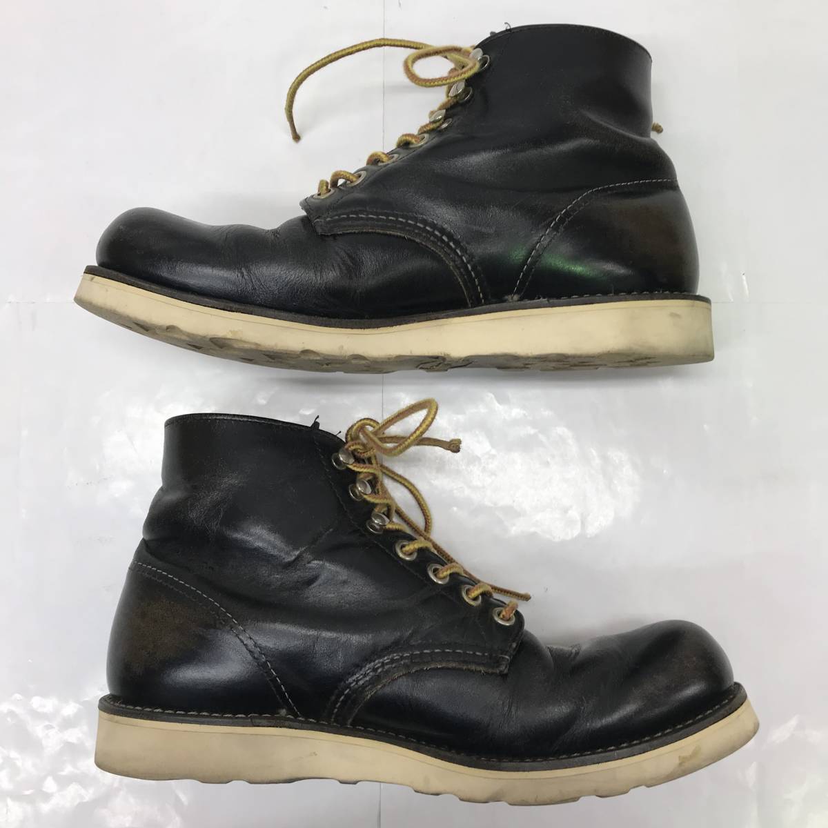 F984 レッドウィング ラウンドトゥ ブーツ ブラック 24cm 8165 RED WING ROUND TOE BOOTS 6インチ(6 ...