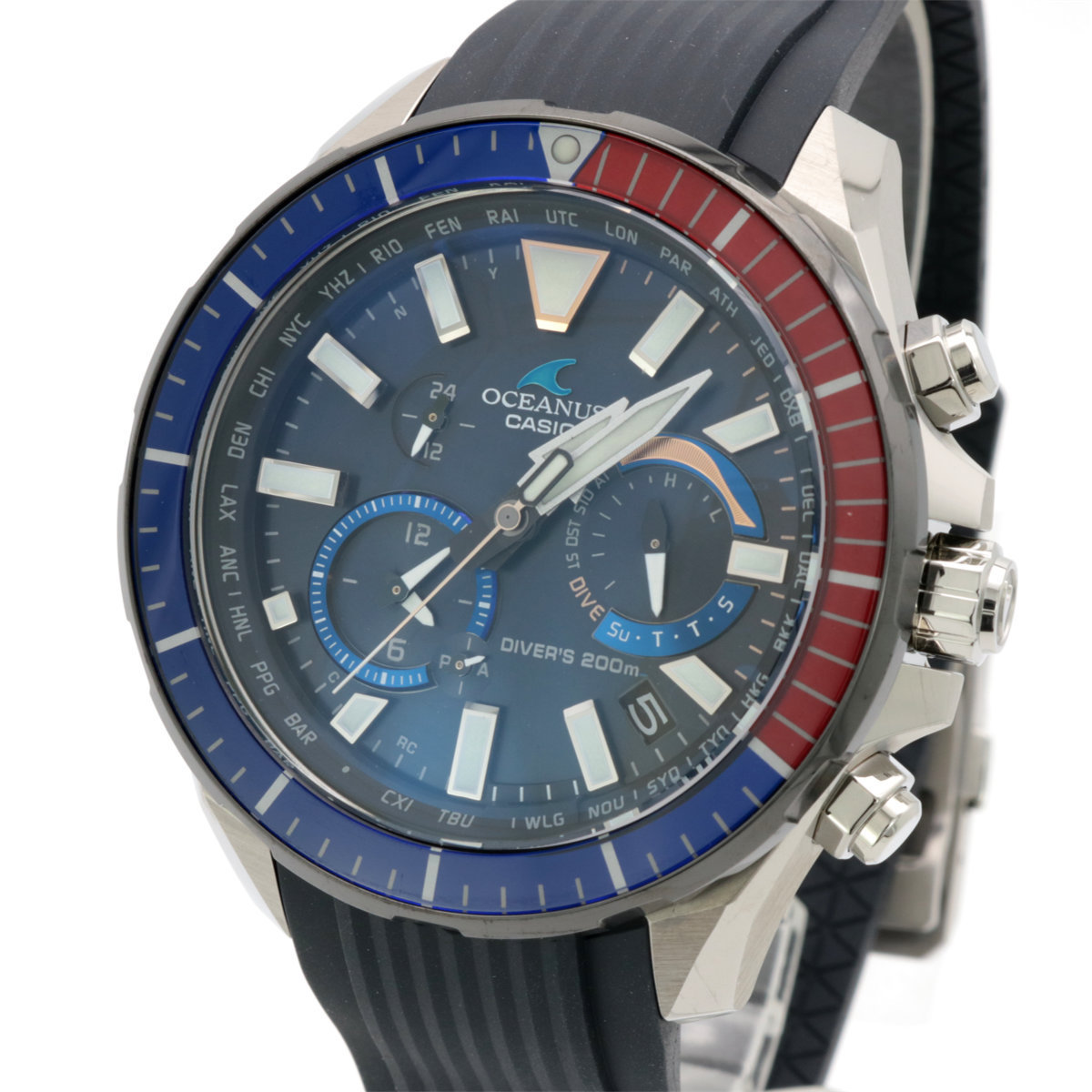 1128 / CASIO 腕時計 オシアナス ダイバーズウォッチ CACHALOT Bluetooth搭載 電波ソーラー OCW-P2000C ...