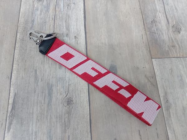 OFF-WHITE CLASP オフホワイト インダストリアル メンズ レッド ロゴ キーホルダー ネックホルダー キーチェーン ストリート ...