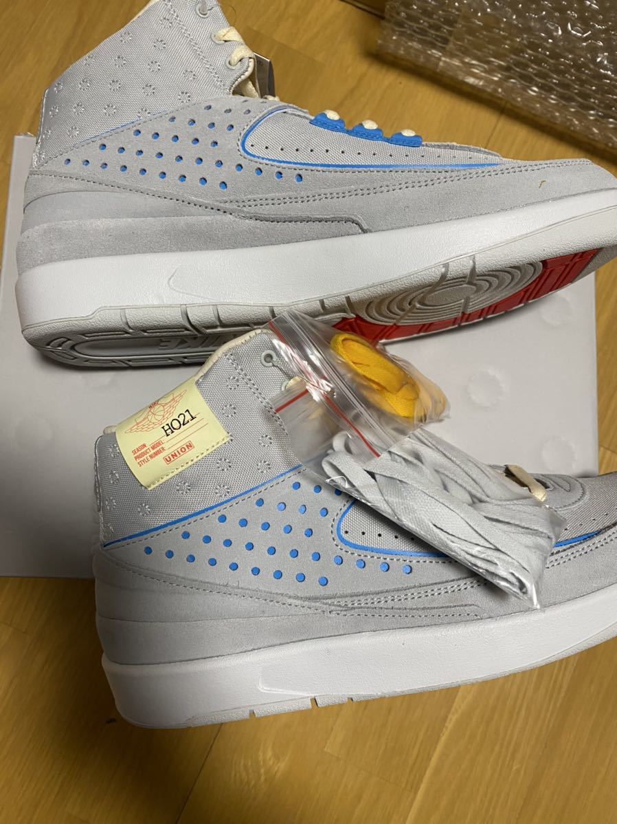 28.5cm US10.5 即発送 NIKE × UNION AIR JORDAN 2 RETRO SP GREY FOG ユニオン AJ2 ...