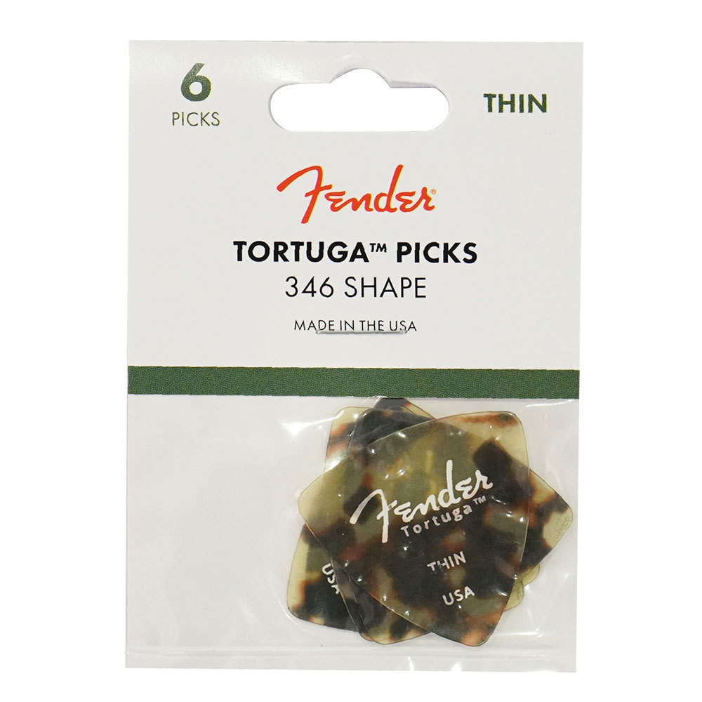149493 Fender 346 Shape Tortuga Picks 6-Pack Thin ピック 6枚入り(トライアングル型)｜売買 ...