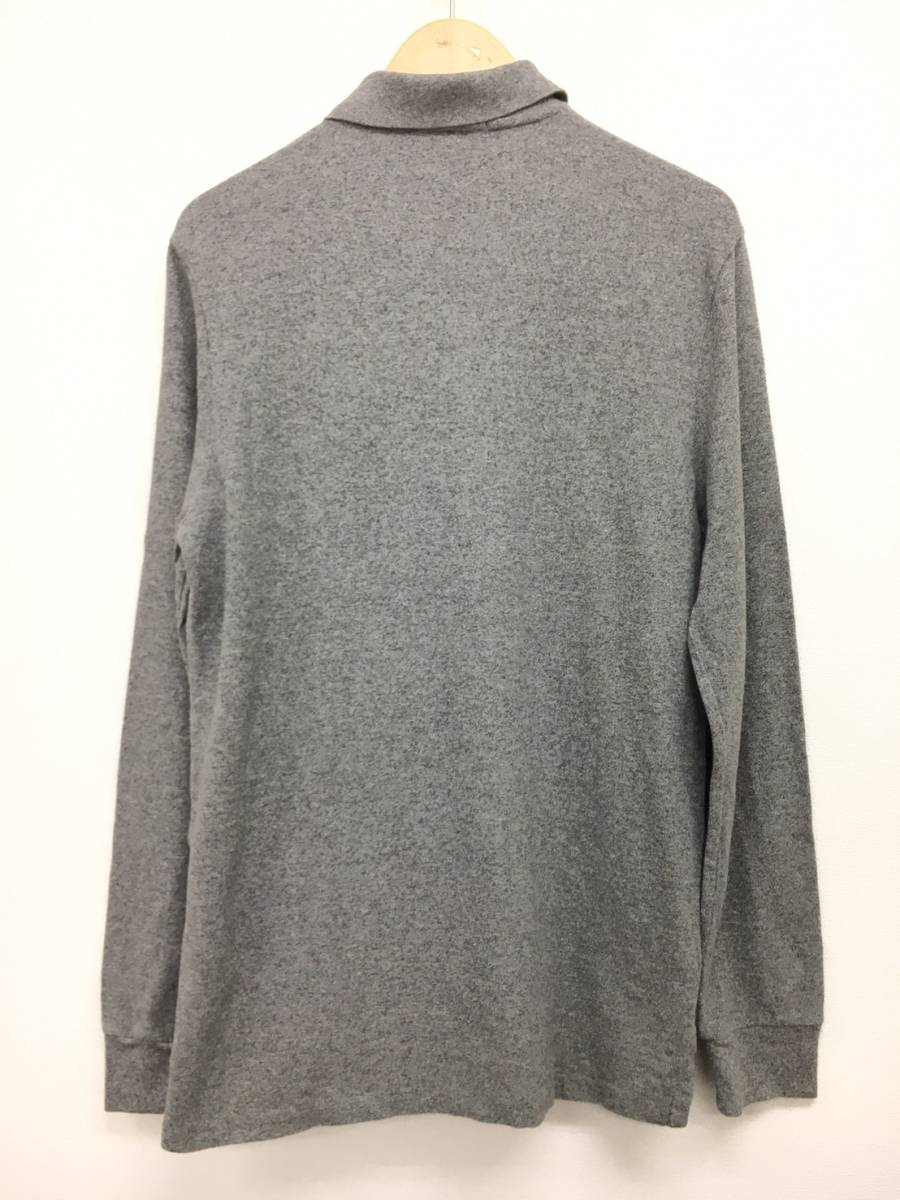 POLO Ralph Lauren 長袖ポロシャツ M 175/96A 灰 ポロラルフローレン メンズ CUSTOM SLIM FIT 刺繍 ...