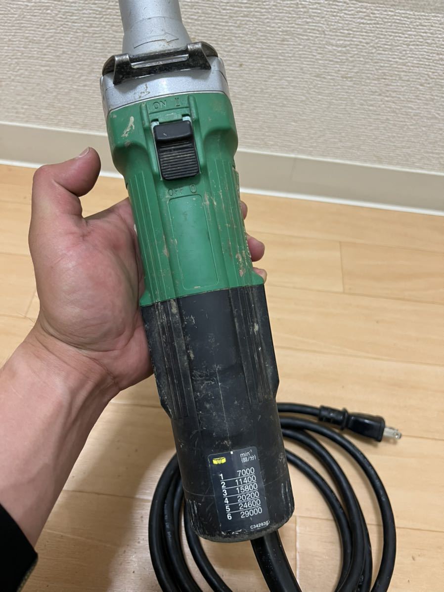 HITACHI ハンドグラインダー リューター 無段変速ダイヤル付き 日立工機 GP3V HiKOKI ハイコーキ ジャンク グラインダー ...