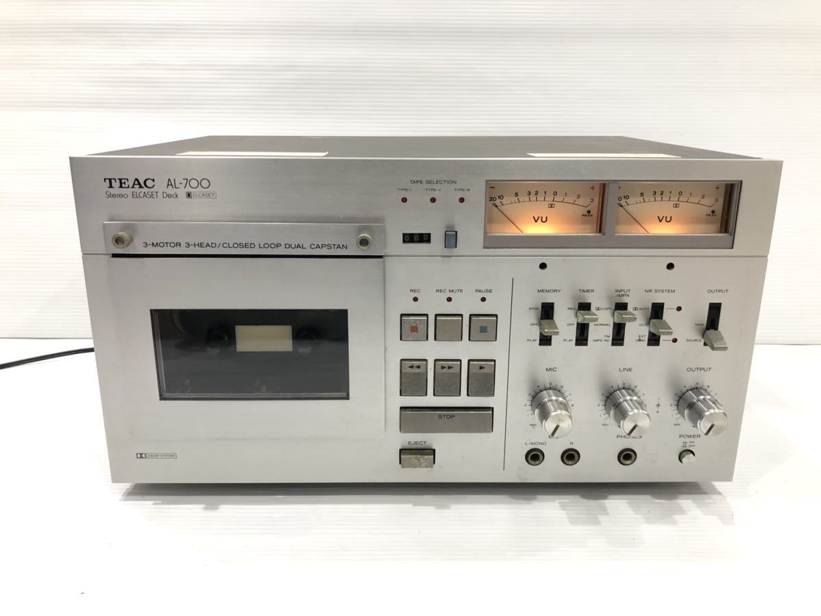 五77 1円スタート/通電OK/ /TEAC/ティアック/AL-700/ELCASET DECK/エルカセットデッキ/音響機器/現状品(一般 ...