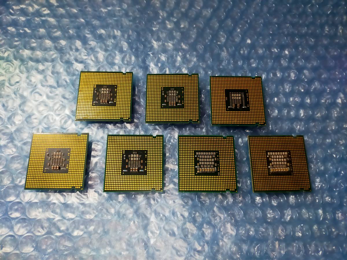 CPU7個セット Celeron E1400 Pentium E2180 E3300 Core2Duo E4500 E4600 6320 6420 CPUintelインテルLGA775 ...