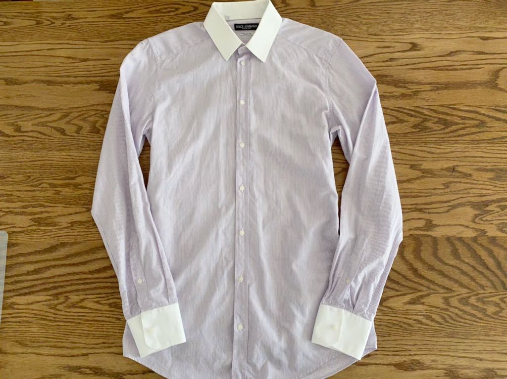 DOLCE＆GABBANA GOLD ドレスシャツ 39 パープルストライプ(39)｜売買されたオークション情報、yahooの商品情報をアーカイブ公開 - オークファン（aucfan.com）