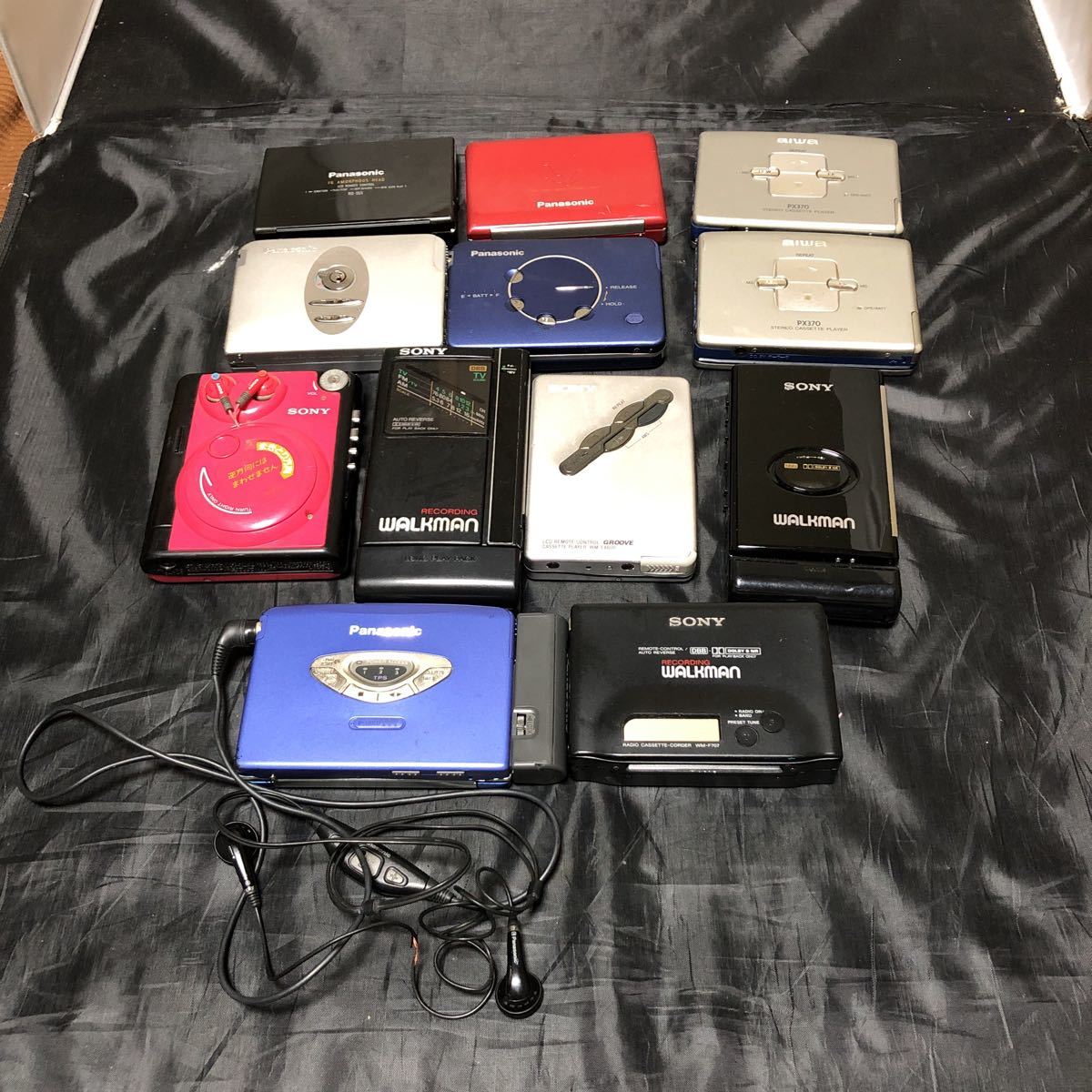 カセットウォークマン まとめて SONY WM-F707 WM-51 WM-609 WM-F404 WM-EX600 Panasonic RQ ...