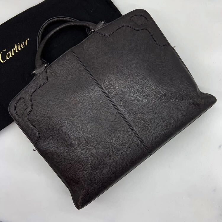 定価数十万 最高級 Cartier カルティエ ビジネスバッグ ブリーフケース セリエ ドゥ A4 メンズ紳士 レザー 仕事カバン PC可(ブリーフケース、書類かばん)｜売買されたオークション ...