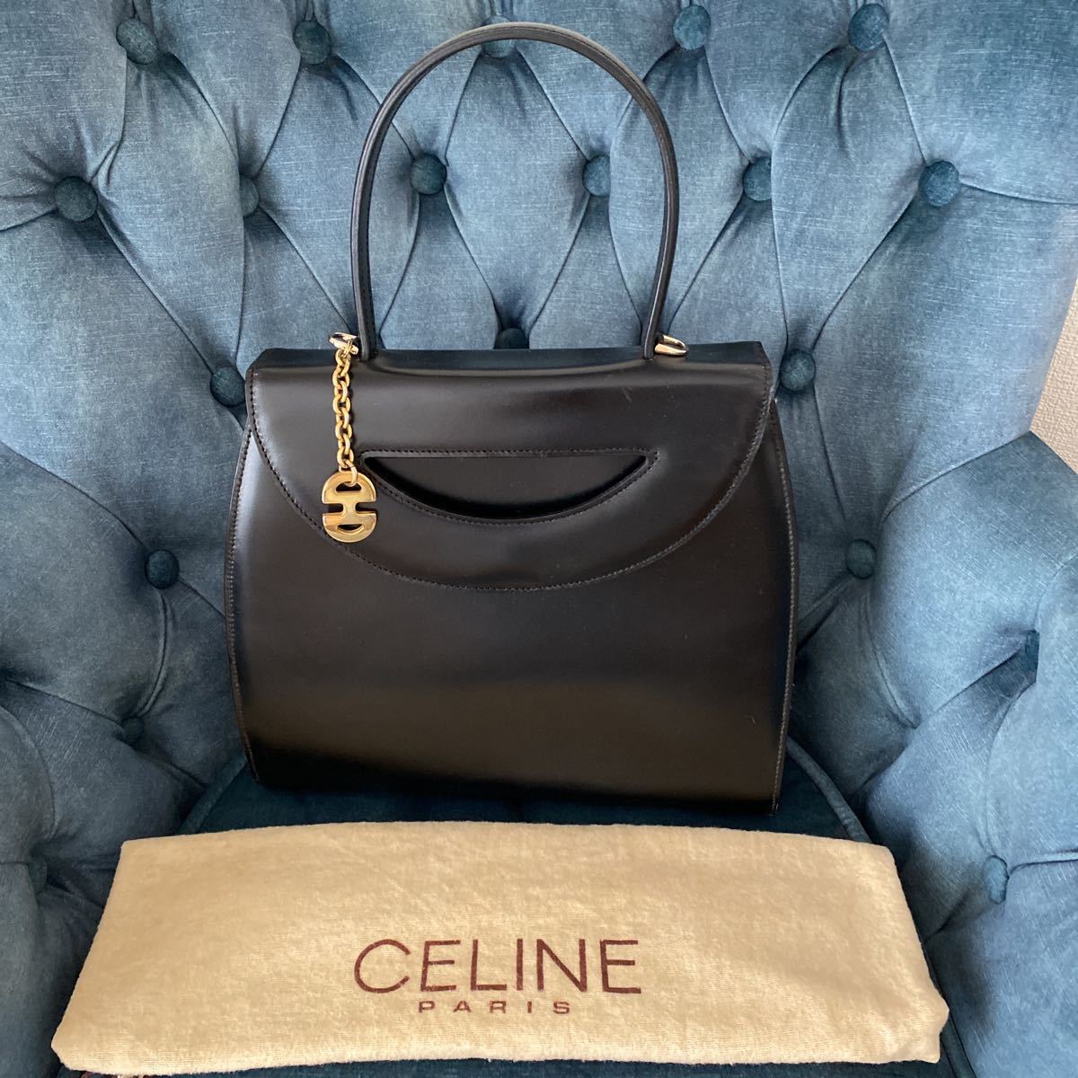 CELINE ハンドバッグ 2way セリーヌ Paris店購入 冠婚葬祭 お受験 面接(ハンドバッグ)｜売買されたオークション情報、yahooの商品情報をアーカイブ公開 - オークファン ...