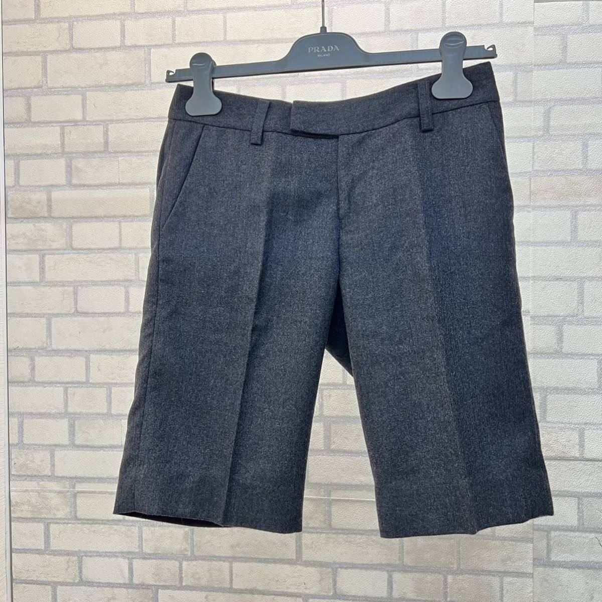 極 1回のみ着用 ロペ ピクニック ハーフパンツ ショートパンツ ウール100% レディース グレー 36 /RP537(ロペピクニック ...