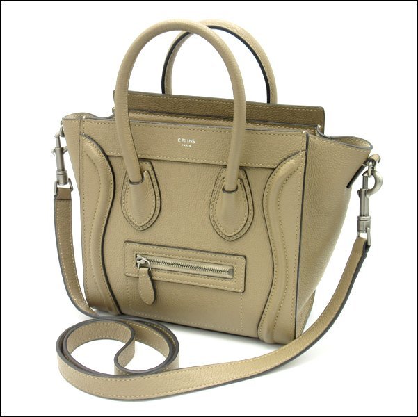 TS CELINE/セリーヌ ラゲージナノショッパー 2WAYハンドバッグ ドラムドカーフ スリ(ハンドバッグ)｜売買されたオークション情報 ...