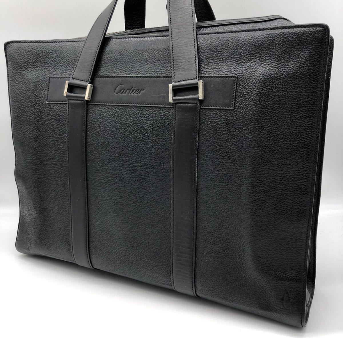 1円 最高級 廃盤 Cartier カルティエ ビジネスバッグ ブリーフケース メンズ 紳士 オールレザー A4 PC可 仕事カバン 本革 書類 正規(ブリーフケース、書類かばん)｜売買された ...