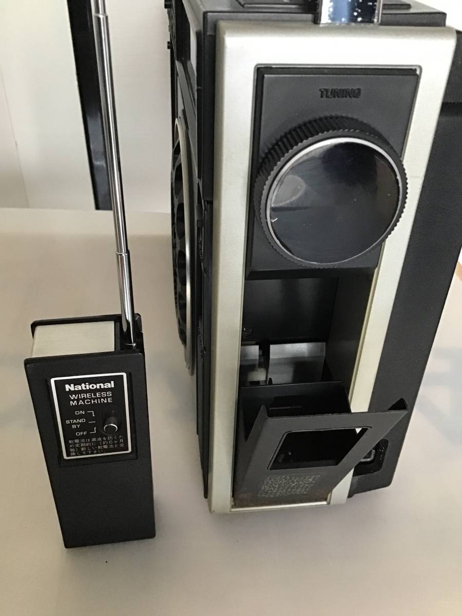 カセット ラジオOK 品 ナショナル ＜音のMAC＞ RQ-552 ベルト交換＆クリーニング済み ワイヤレスマイク付属(ラジカセ)｜売買された ...