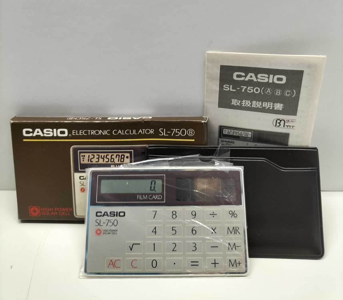 CASIO カシオ 電卓 ソーラー SL-750 カード型 昭和60年購入 長期保管品(カシオ)｜売買されたオークション情報、yahooの商品 ...