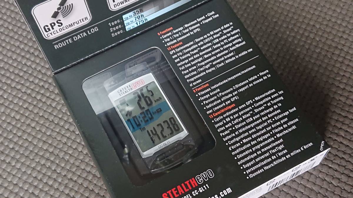 CATEYE CC-GL11 STEALTH evo GPSスピードセンサー(サイクルコンピューター)｜売買されたオークション情報、yahoo ...