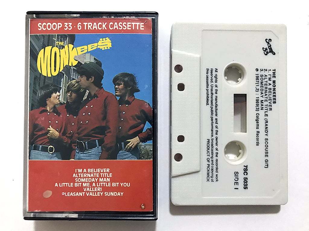 カセットテープ モンキーズ Monkees 6 Track Casette 60's オールディーズ 洋楽カセット出品中 同梱8本ま 送料 ...
