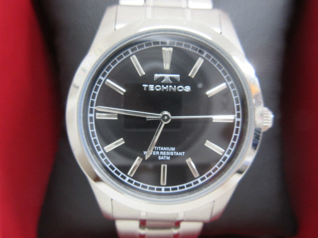 ブランド祭 保証残有り TECHNOS テクノス T-1079 クォーツ オールチタン 軽量 メンズ腕時計(テクノス)｜売買されたオークション ...