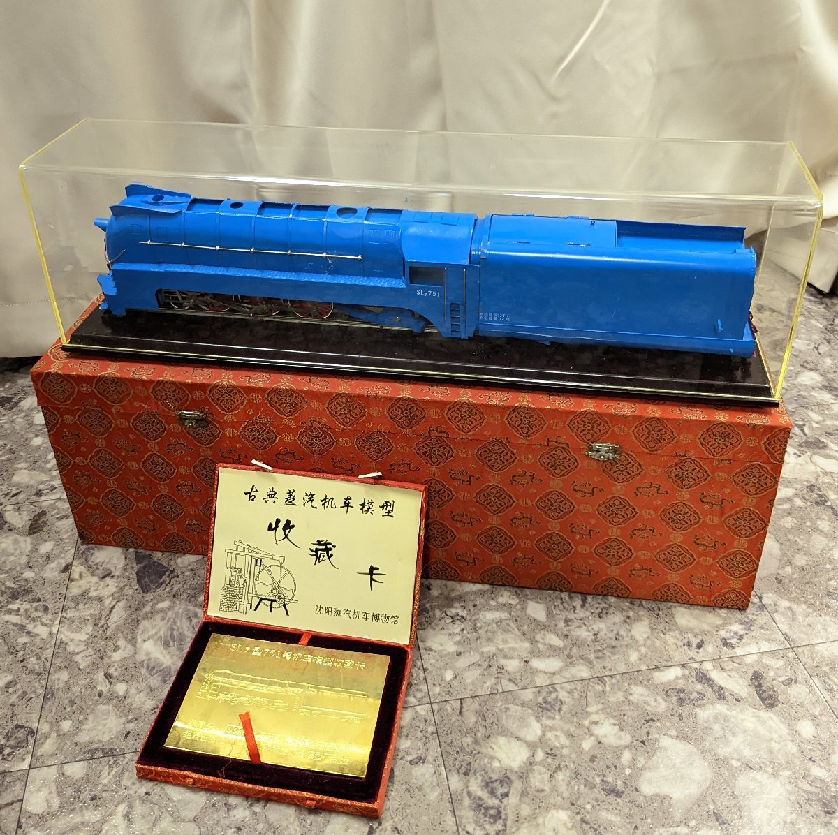 鉄道模型 古典蒸汽机車模型 南州鉄道 パシナ型蒸気機関車 瀋陽蒸汽机車博物館 補足:軌間32mmOゲージ古典蒸気機関車汽機車SL7型751号 ...