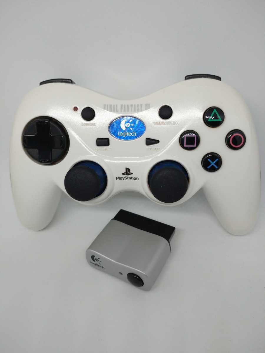 PS2 ロジクール コンパクト コントローラー レシーバー付き ファイナルファンタジー12 G-X2D11 Logicool ...