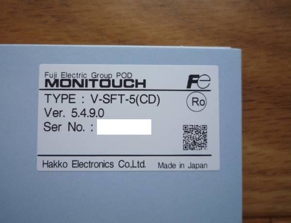 発紘電機 富士 MONITOUCH タッチパネル V-SFT Ver.5.4.9.0(一般ビジネスソフト)｜売買されたオークション情報、yahooの商品情報をアーカイブ公開 - オークファン ...