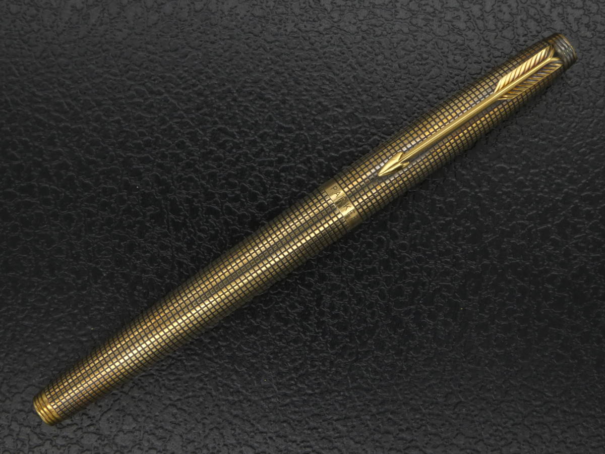 W1709/パーカー/シズレ/スターリングシルバー&14KGF/ペン先14K/XF/万年筆/筆記具/万年筆(パーカー)｜売買されたオークション ...