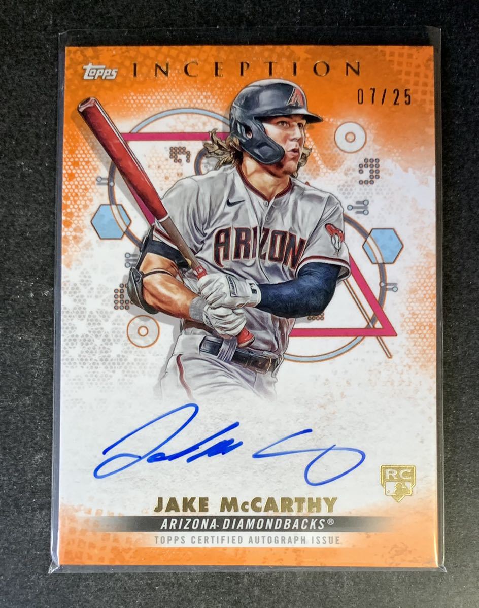 2022 Topps Inception Jake McCarthy Diamondbacks RC 25枚限定 Auto MLB ...