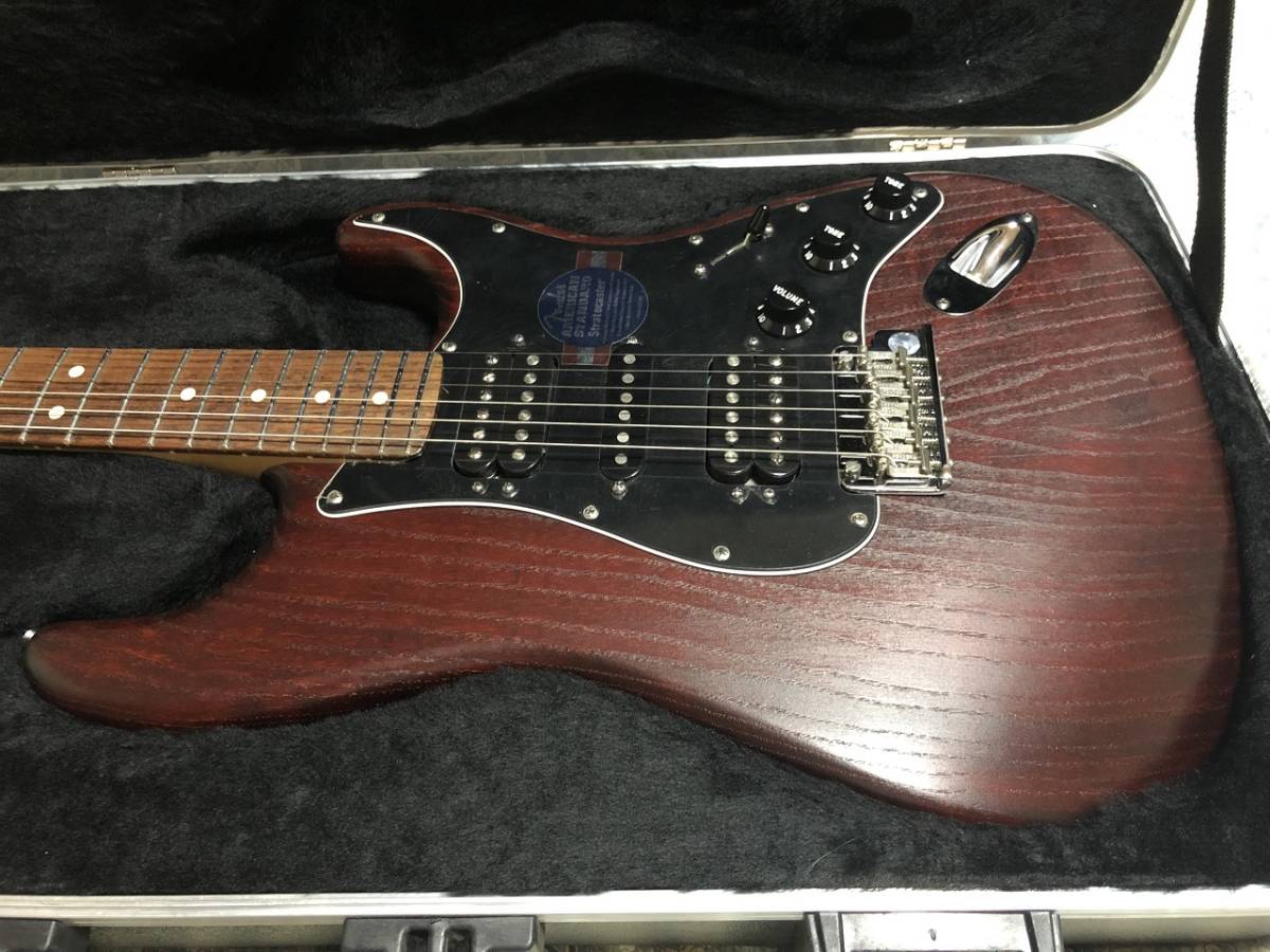 国内30本限定レア 超 Fender USA FSR American Standard Ash Stain Stratocaster HSH ...