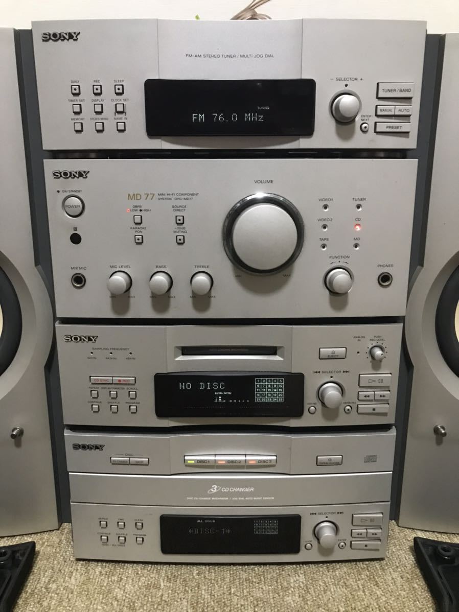 E305 佐川170発送 SONY/ソニー DHC-MD77:MDPixy/ピクシー ST-MS77 TA-MS77 MDS-MS77 CDP ...