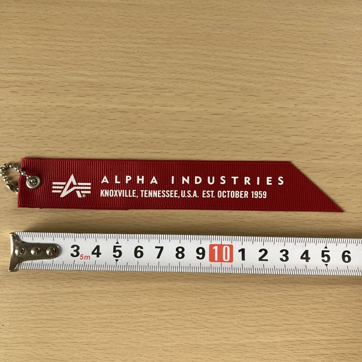 アルファ インダストリーズ ALPHA INDUSTRIES INC 赤 タグ リボン ブランドタグ ma1 n2b n3b ①(その他 ...