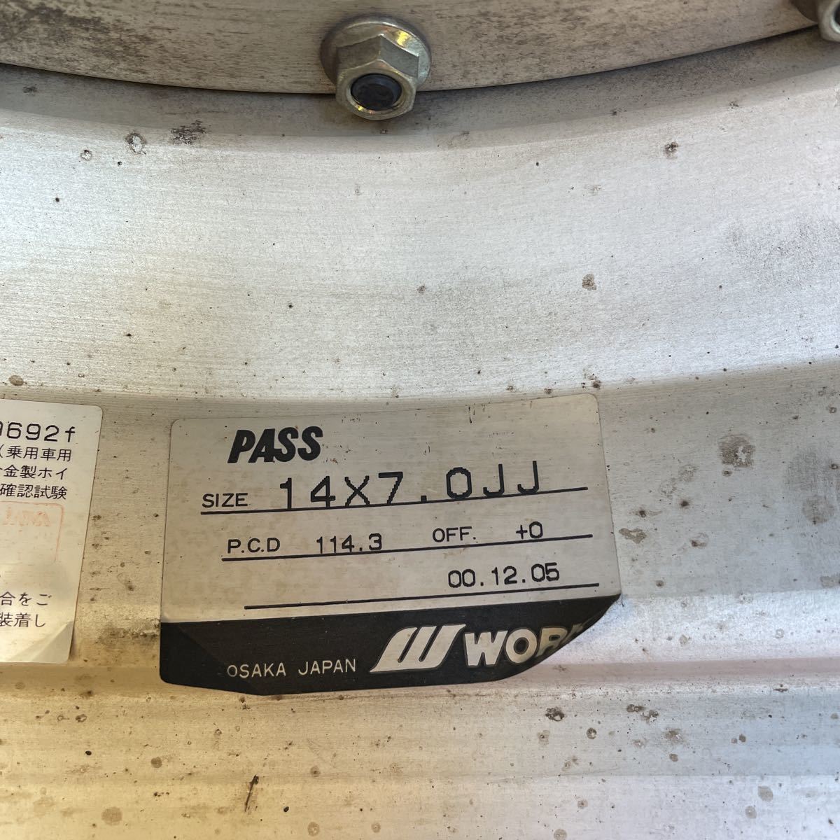 WORK EQUIP 01 エクイップ 深リム 14インチ ae86 カローラ AE70 TE71 レビン トレノ サニトラ kp61 スターレット 旧車等(ラジアルタイヤ)｜売買された ...