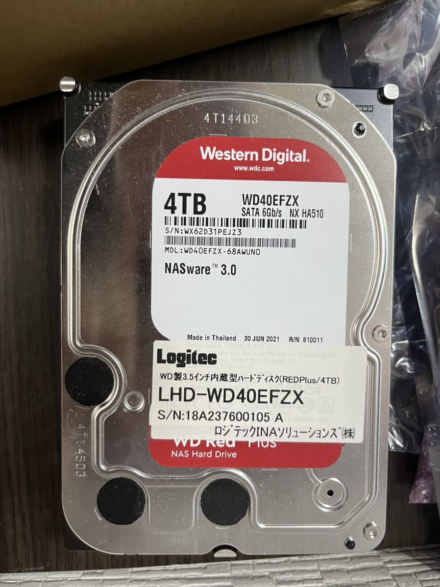 Western Digital RED PLUS WD40EFZX 3.5インチ 4TB 内蔵 HDD SATA(2TB～)｜売買された ...