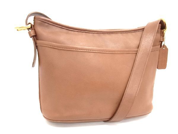 1円 COACH コーチ 4143 オールドコーチ USA アメリカ製 レザー ワンショルダーバッグ 斜め掛けかばん 肩掛けかばん ブラウン系 ...