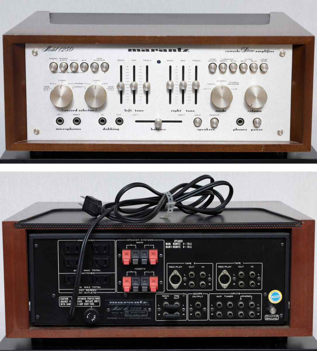 MARANTZ Model 1250 ウッドケース入り 音出し確認済み 現状渡し マランツ(マランツ)｜売買されたオークション情報、yahoo ...