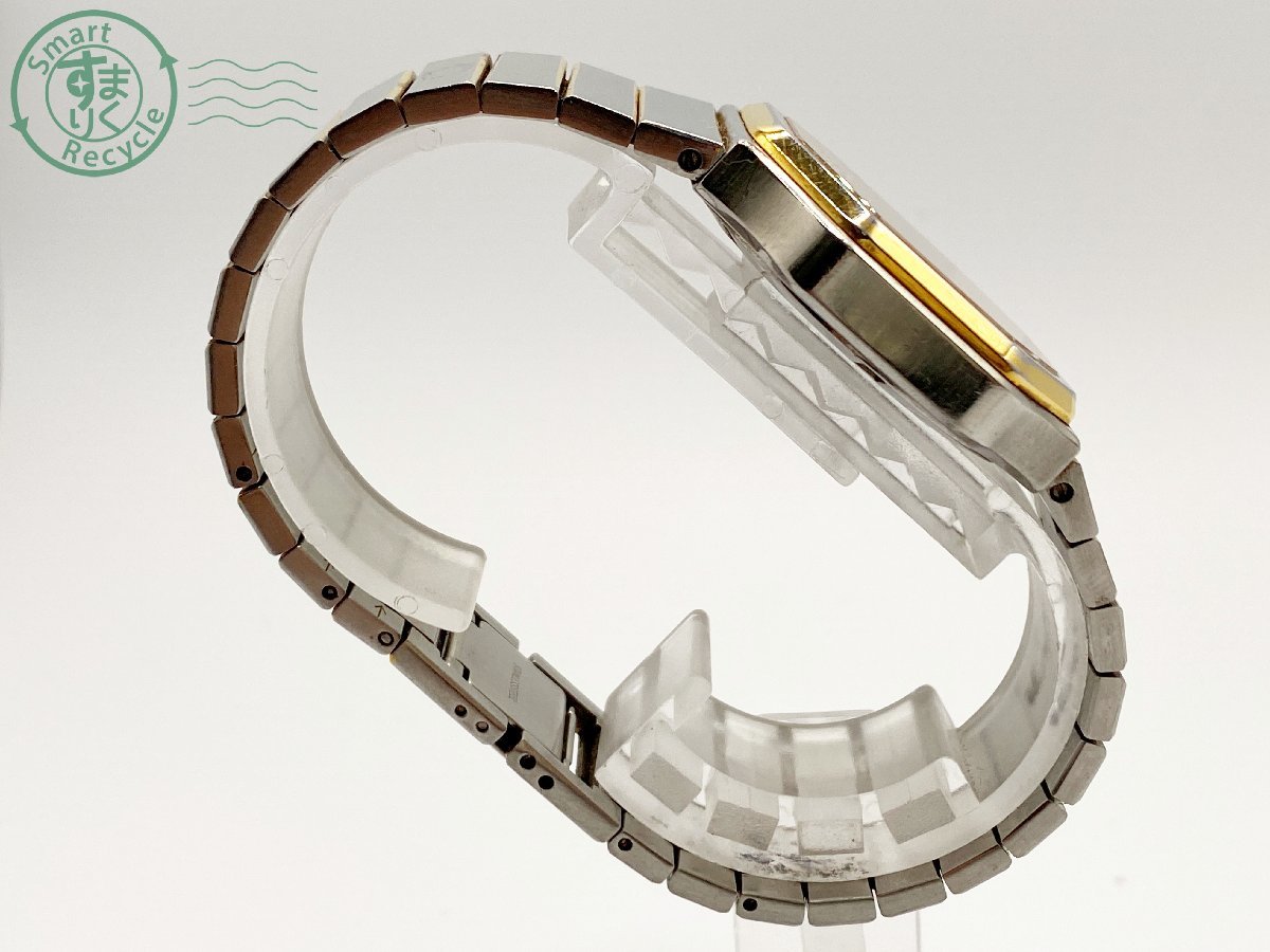 09232540 LONGINES ロンジン Li Quartz メンズ 腕時計 QZ クォーツ オクタゴン デイト ゴールド シルバー ...