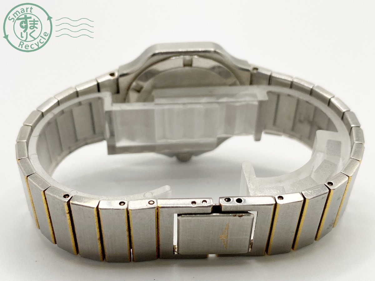 09232540 LONGINES ロンジン Li Quartz メンズ 腕時計 QZ クォーツ オクタゴン デイト ゴールド シルバー ...