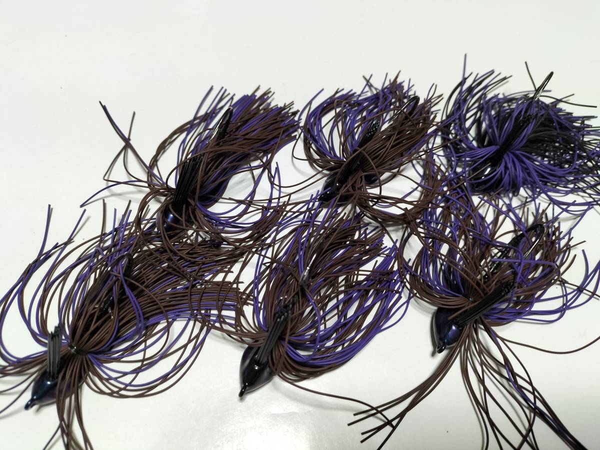 5 deps フラットバックジグ 1/2oz 6個 BK/PU BR/PU FLAT BACK JIG デプス ラバージグ BOX保管 品 ...
