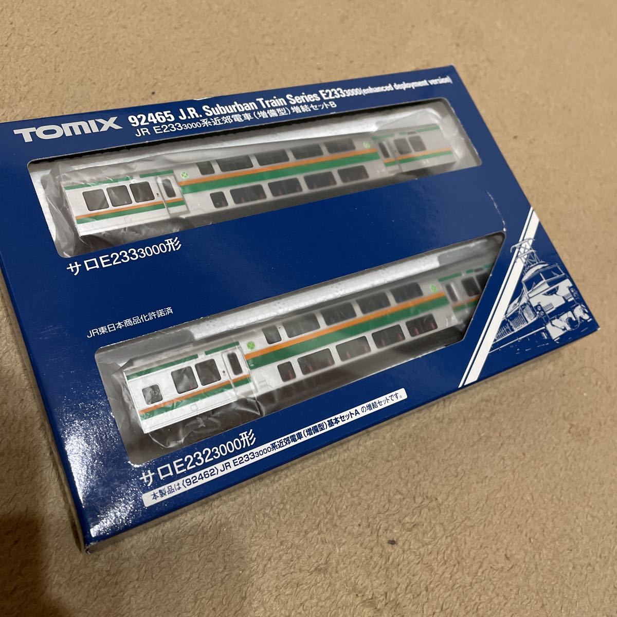 TOMIX 92465 JR E233 3000系近郊電車 増備型 増結セットB(近郊形電車)｜売買されたオークション情報、yahooの商品情報をアーカイブ公開 - オークファン（aucfan ...